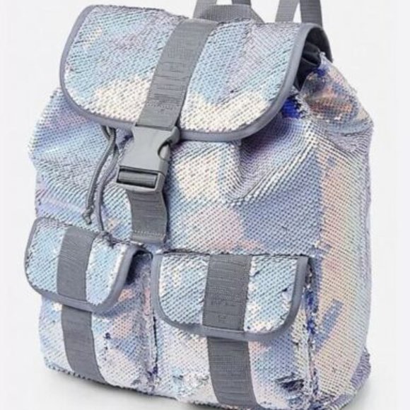 Justice | Accessories | Original Justice Girls Silver Blue Flip Sequin ...